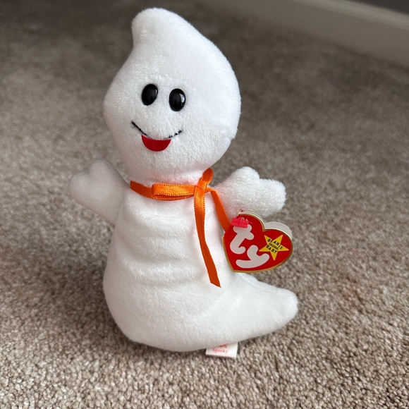 Ty | Toys | Ty White Ghost Plush Spooky | Poshmark